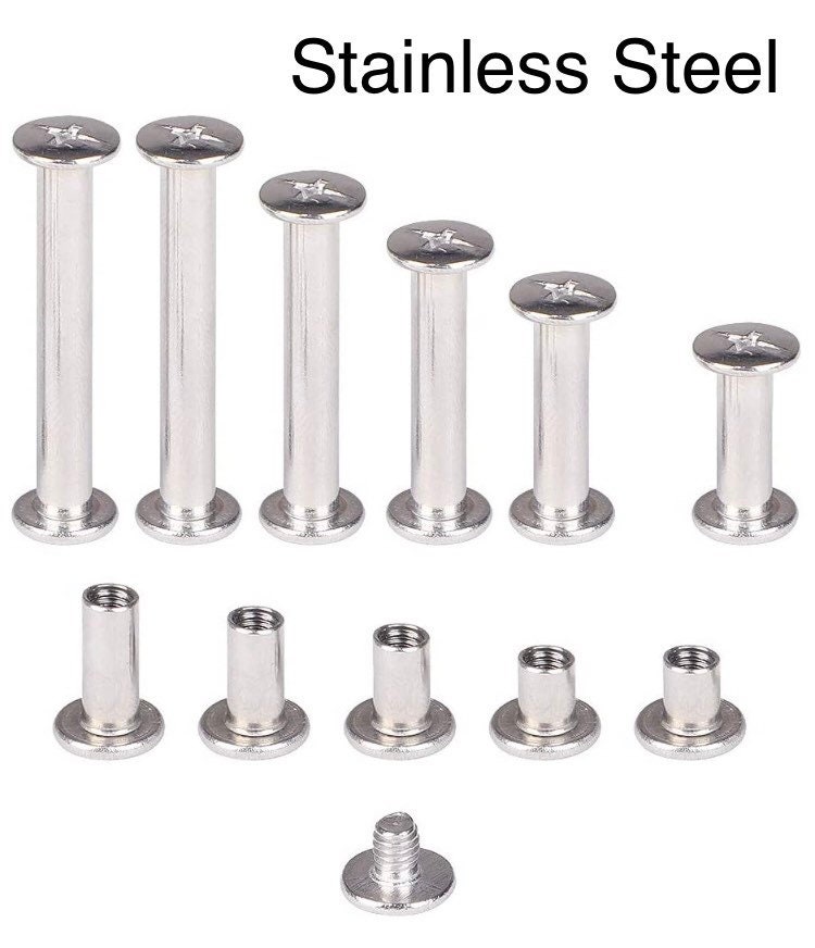 Stainless Steel Chicago Screw Rivets Multiple Sizes Easy - Etsy