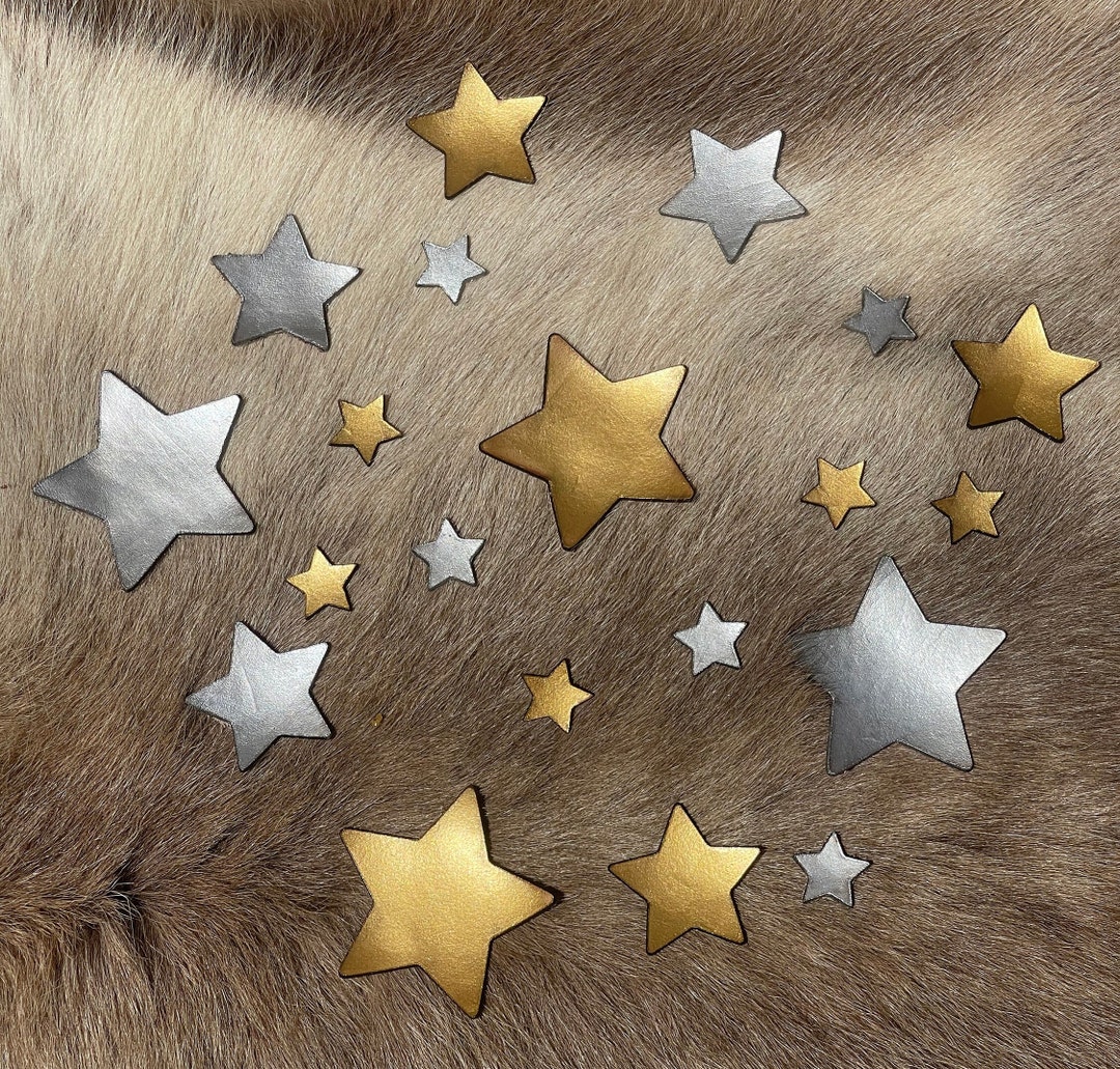 Star Lot - Star Leather Cut Outs- Laser Cut Stars - Etsy