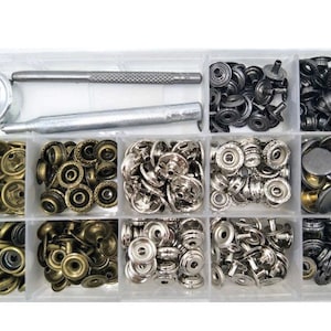 Ring Snap Kit - Line 20 and Line 24 Snaps With Tools and Carry Case -P ...