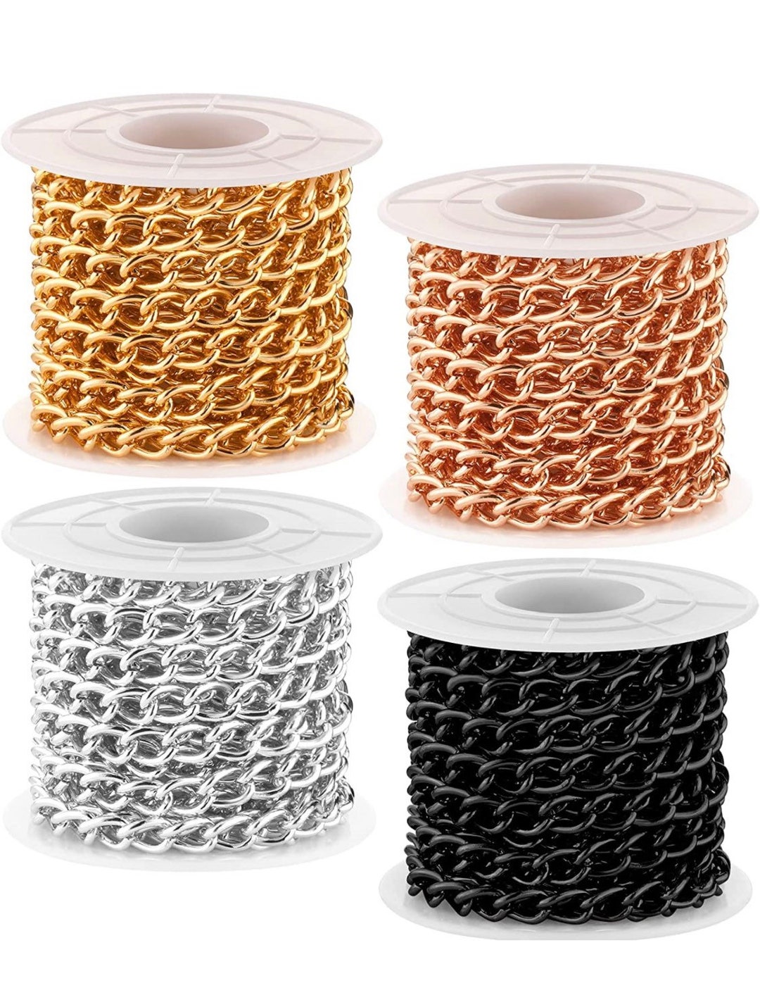 Jewelry Chain - Curb Chain - 10ft Roll of Aluminum Chain -P - Etsy