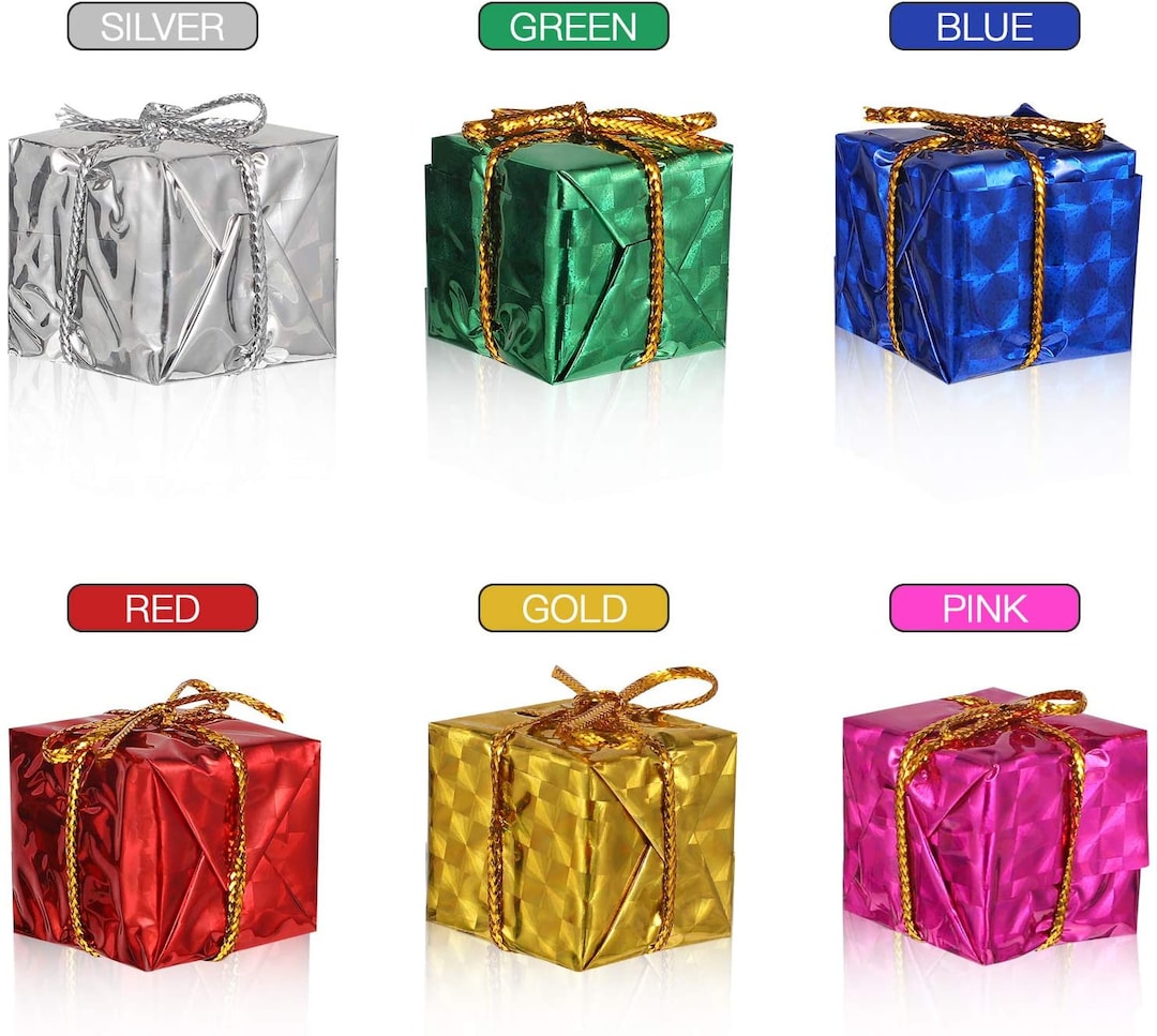 Mini Christmas Gifts - 20ct Mini Present Boxes for Christmas Villages ...