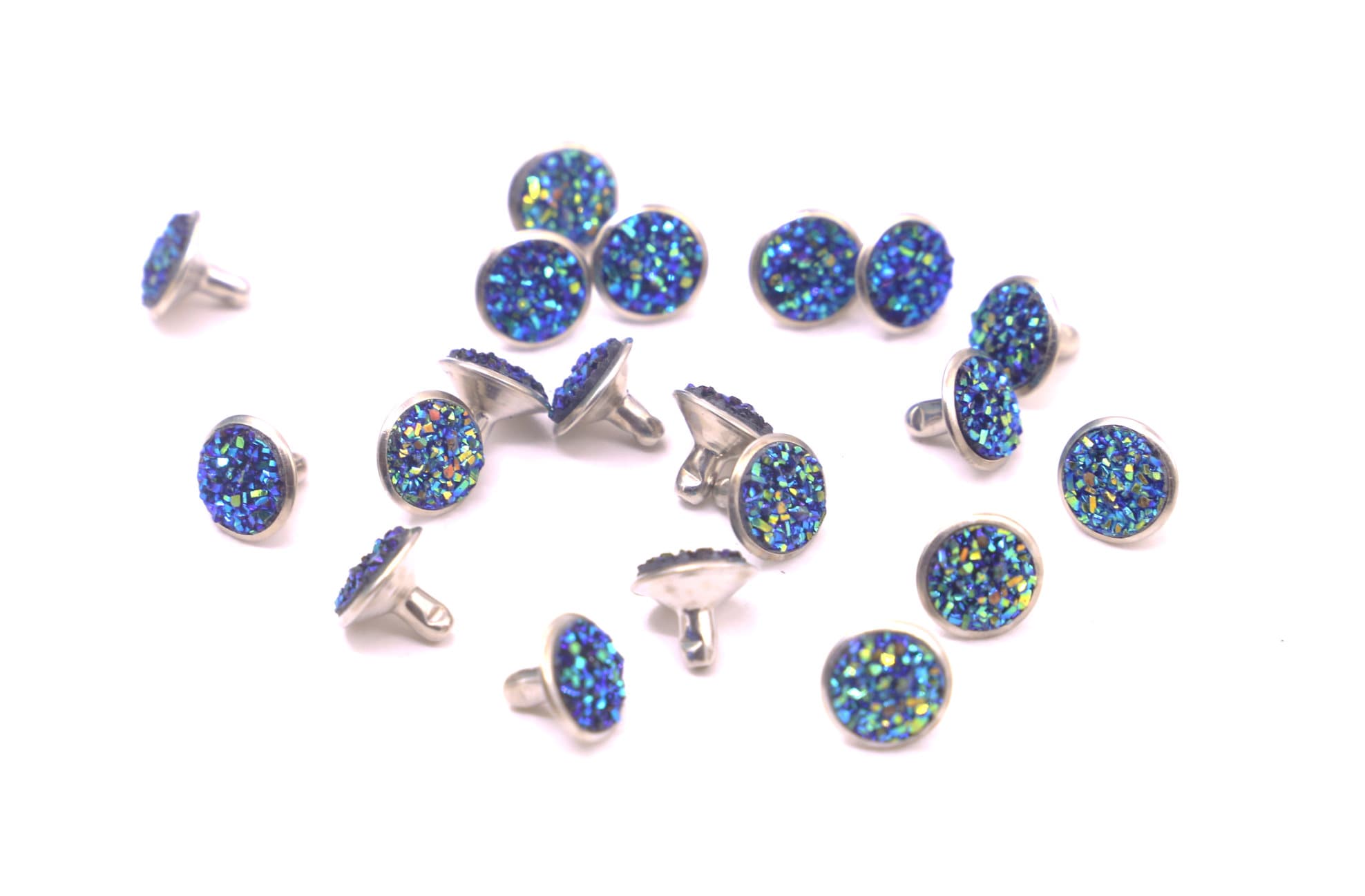 Drusy Crystal Rivets - 9mm Crystal Rivets - NEW ITEM Only Found Here ...