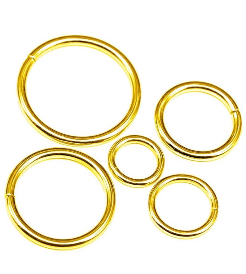 Silver and Gold Metal O-rings for Dog Collars and Hardware - Etsy