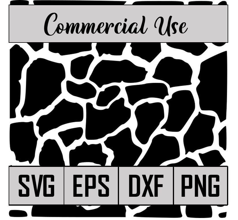 Giraffe Print Svg Seamless Spot Stone Giraffe Print Pattern - Etsy