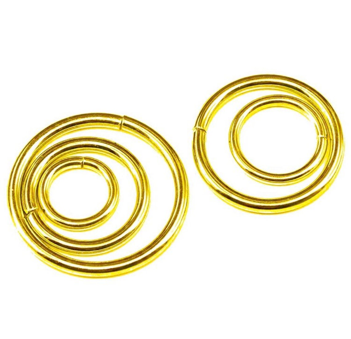 Silver and Gold Metal O-rings for Dog Collars and Hardware - Etsy