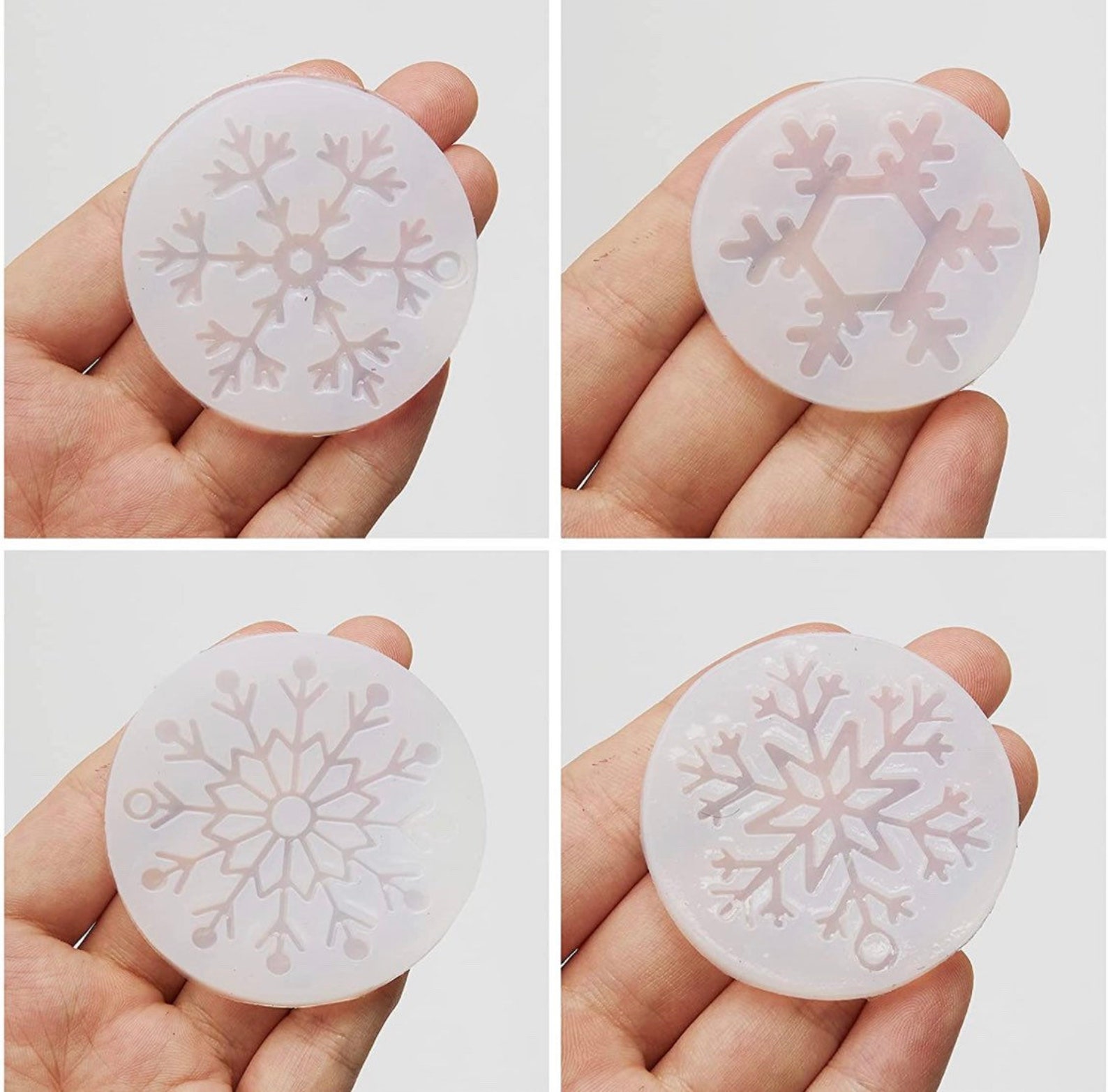 11pc Snowflake Mold Winter Resin Molds Christmas Silicone - Etsy