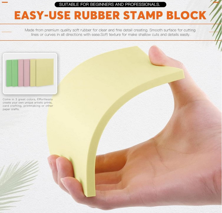 Rubber Stamp Making Kit With Stamp Blocks and Tools- Printmaking Kit - Etsy