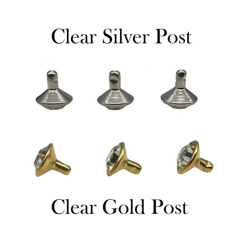 Clear Rhinestone Rivets 10mm 9mm 8mm 7mm 6mm 5mm 4mm Crystal - Etsy