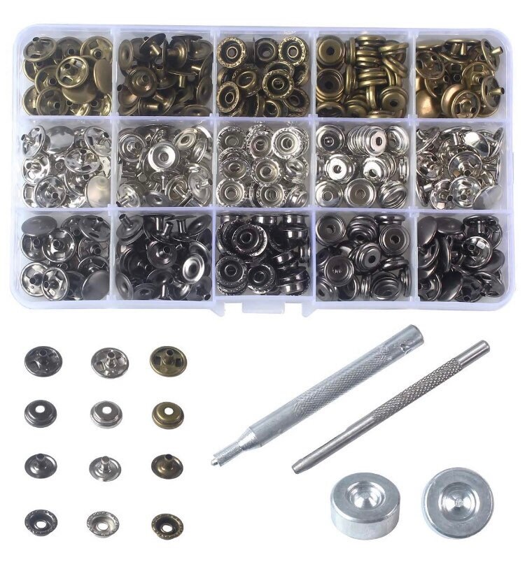 Ring Snap Kit - Line 20 and Line 24 Snaps With Tools and Carry Case -P ...