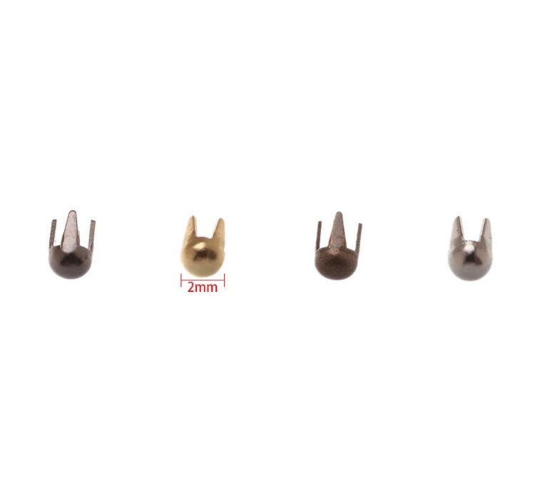 2mm Mini Claw Rivets - 100ct Doll Size Prong Rivets -P - Etsy