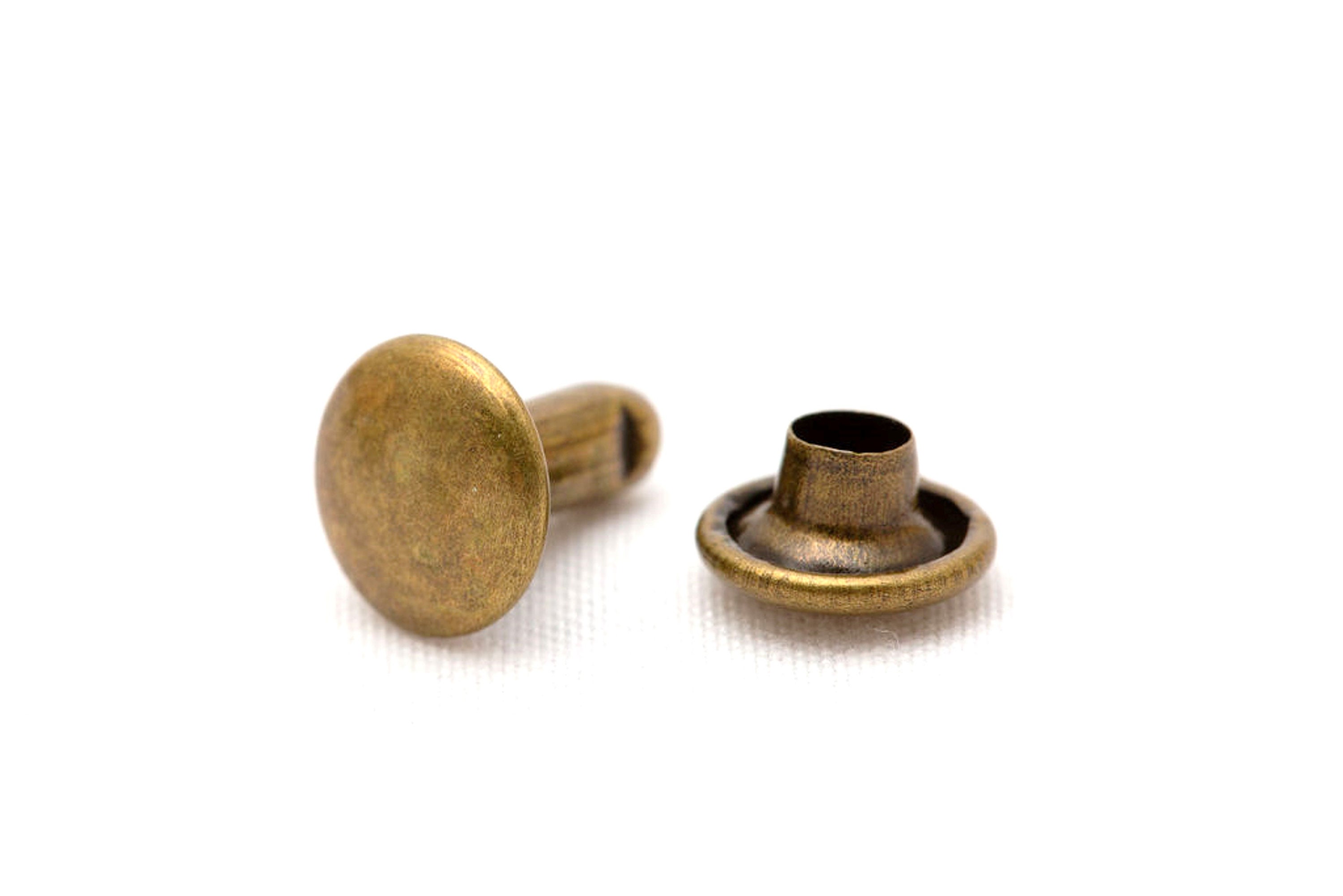 Bronze Rivets for Leather - 100ct 5/16" Bronze Cap Rivet Studs - Fast ...