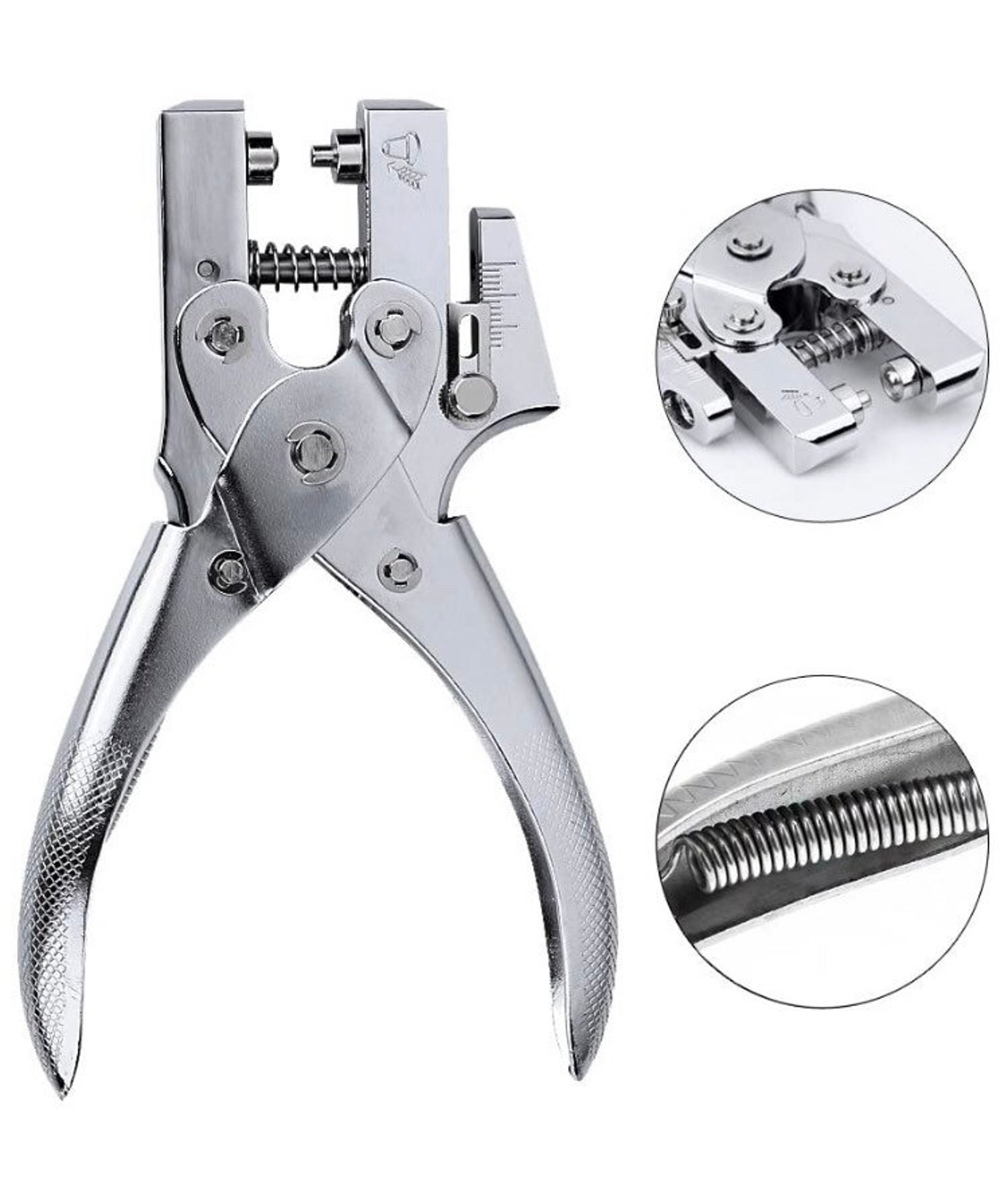 Eyelet Pliers and Hole Punch Tool With 100 Self Backing 3/16” Grommets ...