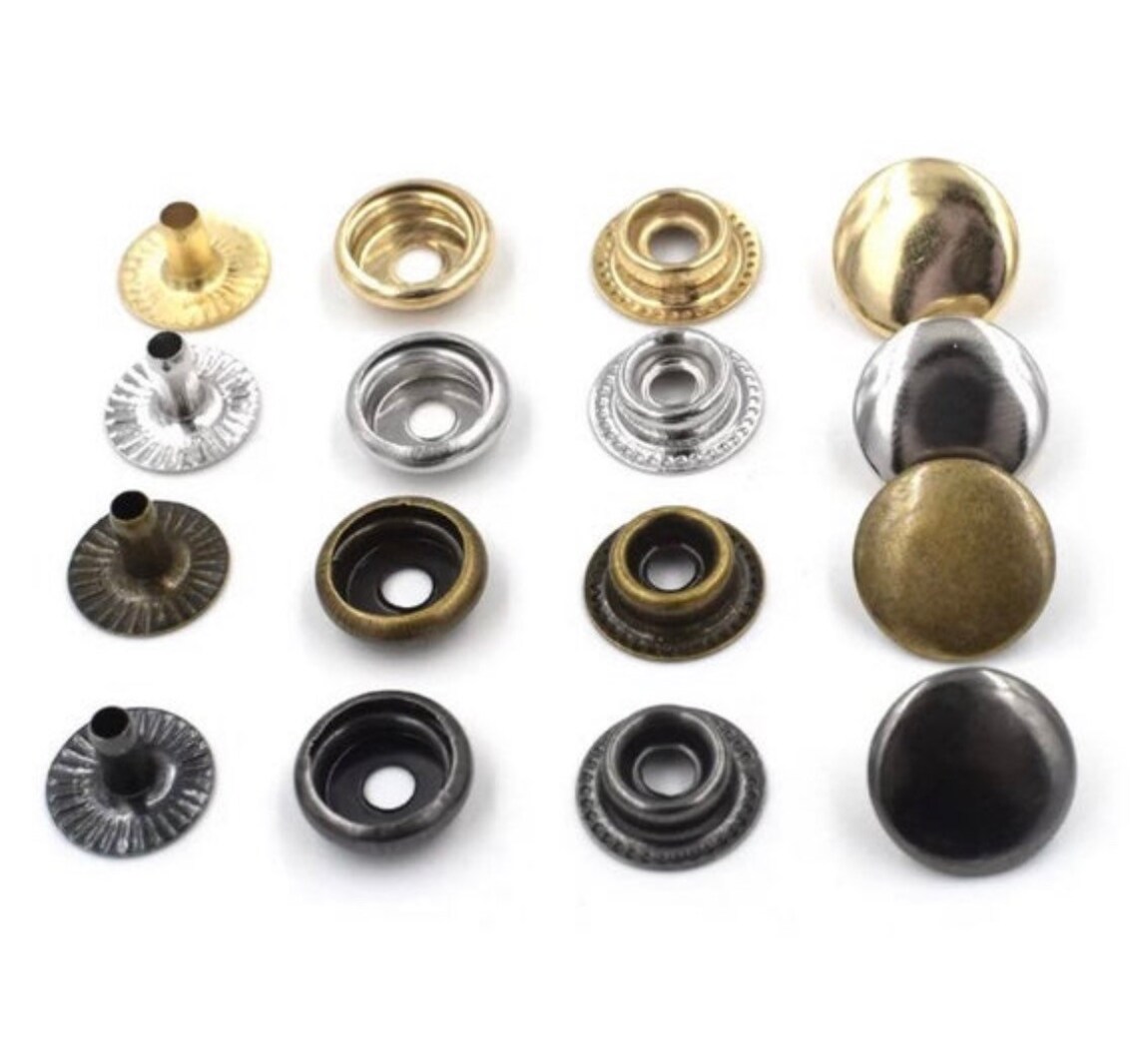 Metal Ring Snaps - Line 20 Line 24 Metal Snaps, #203, #201 Metal Snap ...