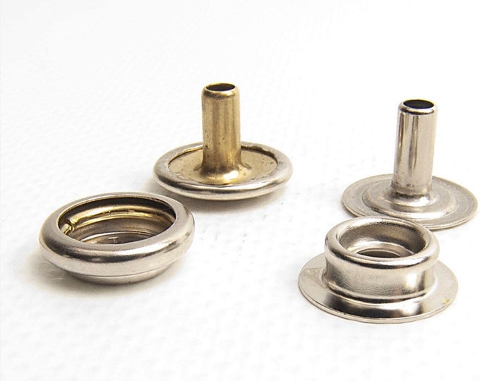 Metal Ring Snaps Line 20 Line 24 Metal Snaps 203 201 - Etsy
