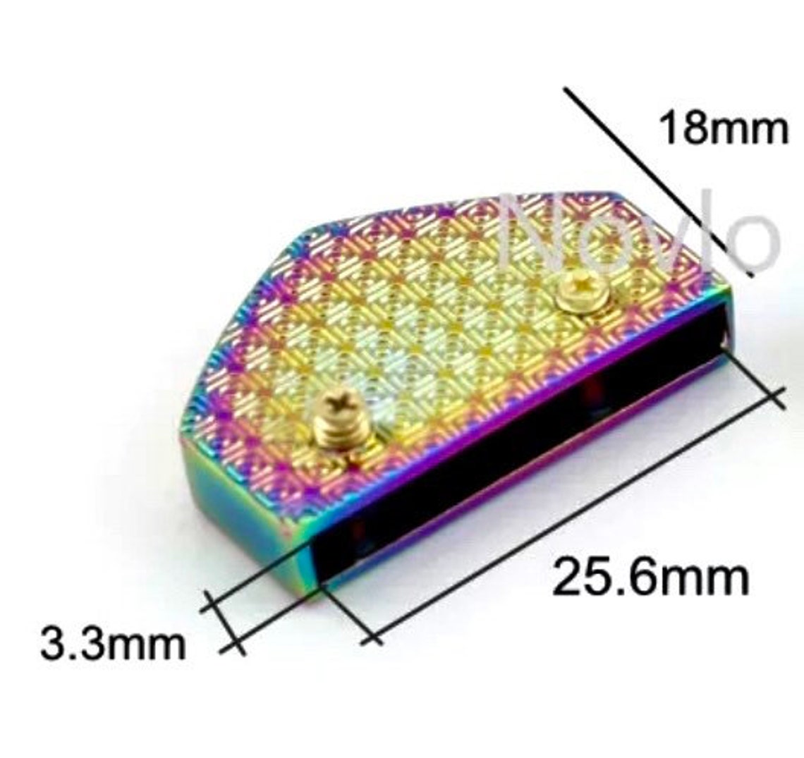 Rainbow Belt Tip End - Strap Tip Keeper for 1” Straps - Metal Buckle ...