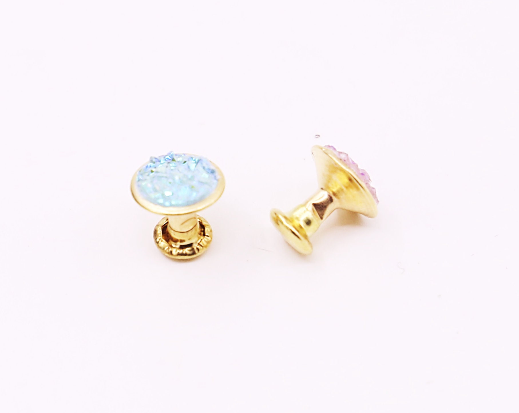 Drusy Crystal Rivets - 9mm Crystal Rivets - NEW ITEM Only Found Here ...