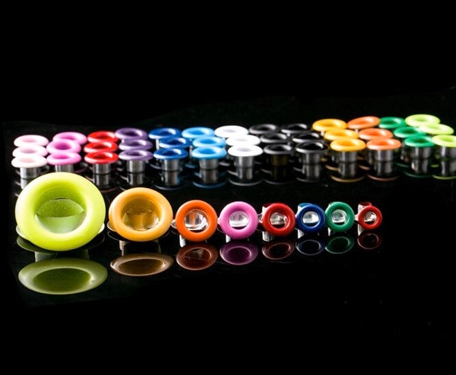 1mm -12mm Metal Grommets / Eyelets - 1-12mm Eyelet Tools - Grommet ...