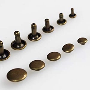 Bronze Rivets for Leather - 100ct 5/16" Bronze Cap Rivet Studs - Fast ...
