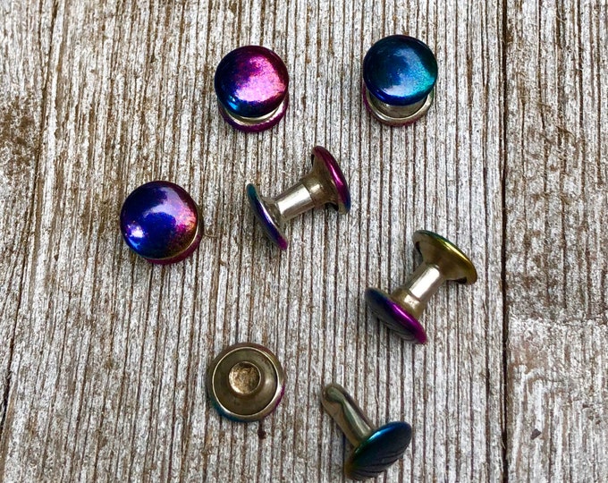 Rivets for Leather and Crafts 50ct Small Medium Large Cap | Etsy