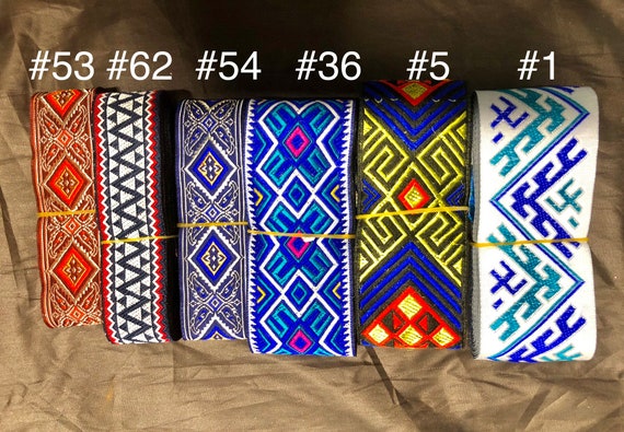 Western Inlay Cloth Strip for Belts Hatbands Headbands and - Etsy