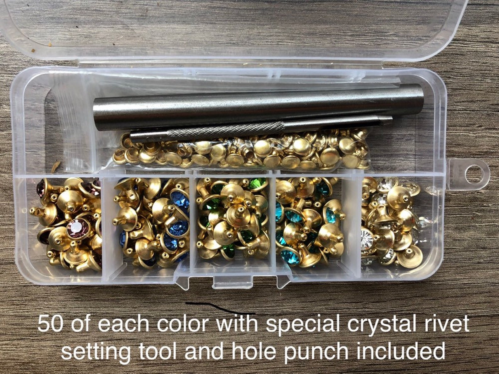 Bulk Crystal Rivets Build Your Own Box 50% Markdown From - Etsy