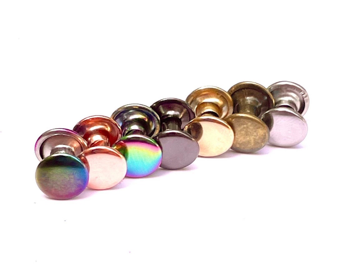 Rivets for Leather and Crafts - 50ct Small Medium Large Cap Rivets ...