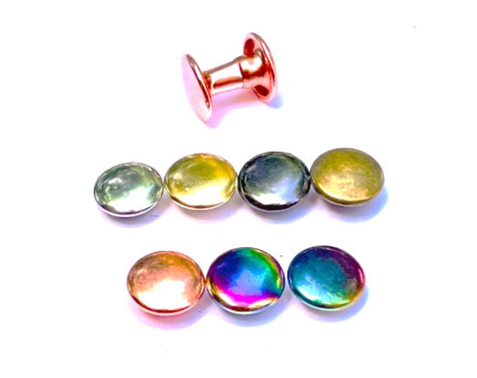 Rivets for Leather and Crafts 50ct Small Medium Large Cap | Etsy