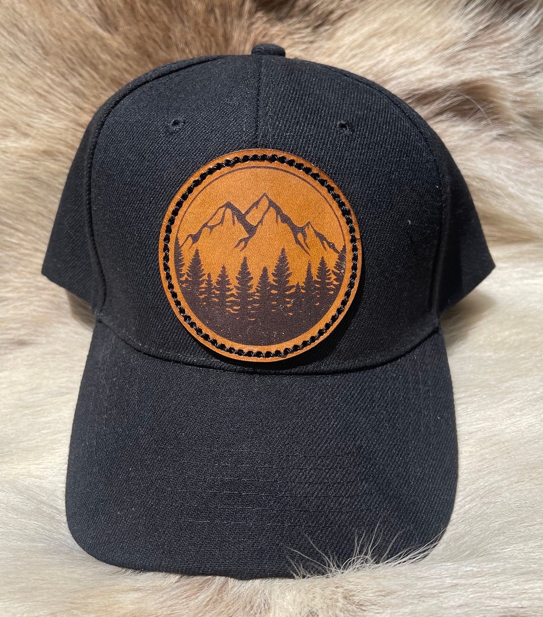 Custom Leather Hat Patches- Custom Baseball Hats- Genuine Leather Hat Patches - Etsy