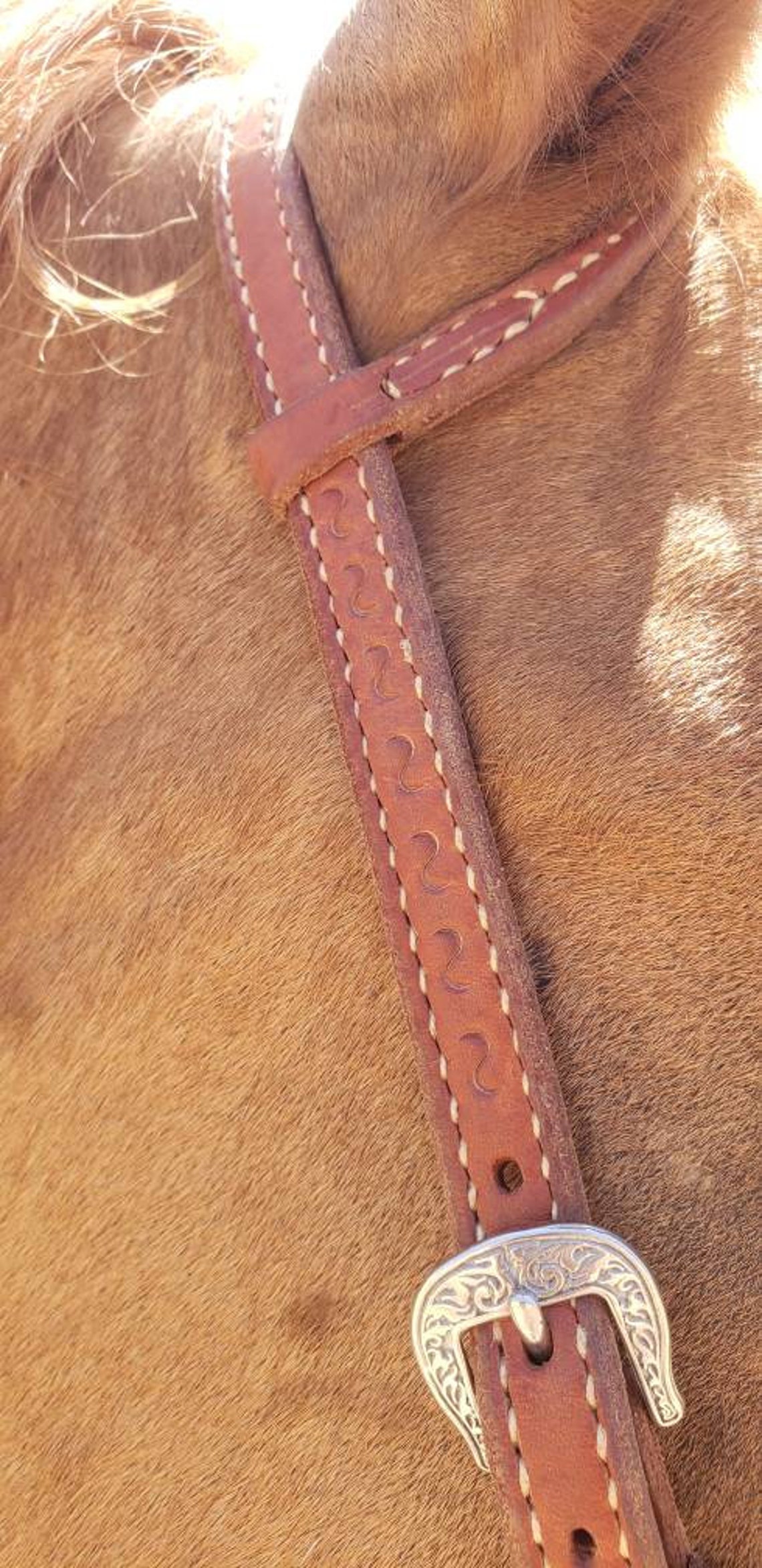One Piece Split Eared Headstall | Etsy