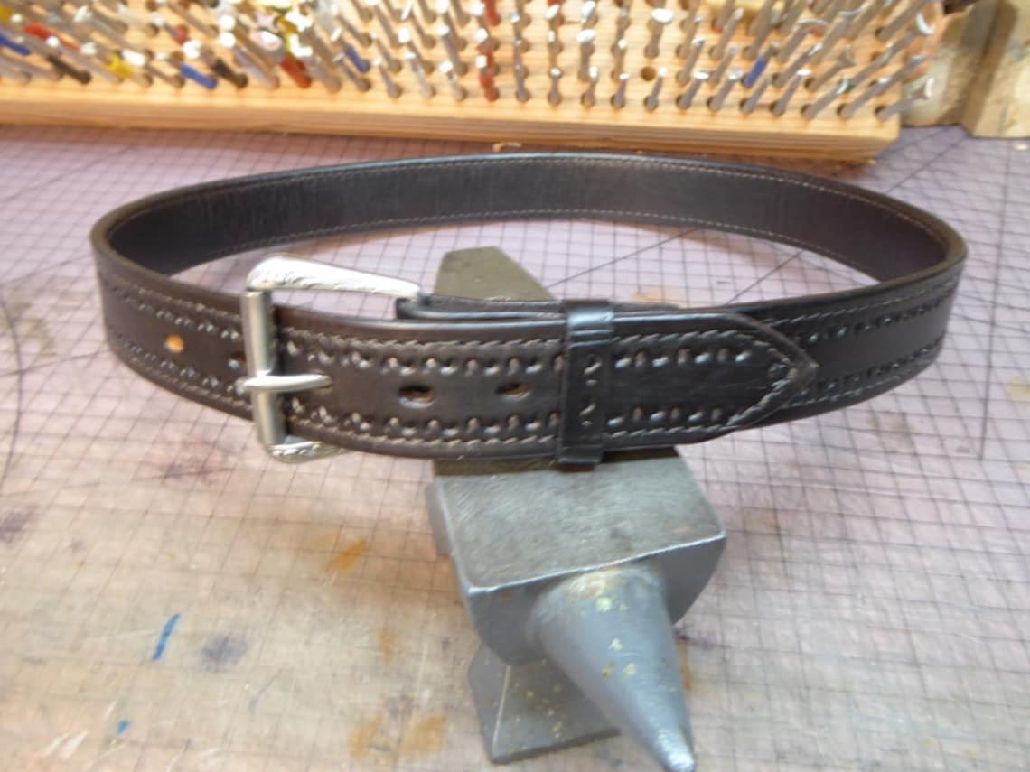 The Wind River Belt Leather Belt Western belt | Etsy