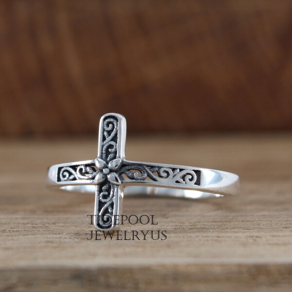 Cross Ring - Etsy