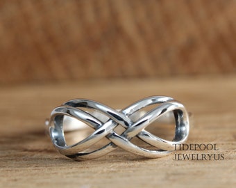 Double Infinity Ring - Etsy