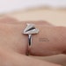 Sterling Silver Paper Plane Ring Origami Ring Love Letter - Etsy
