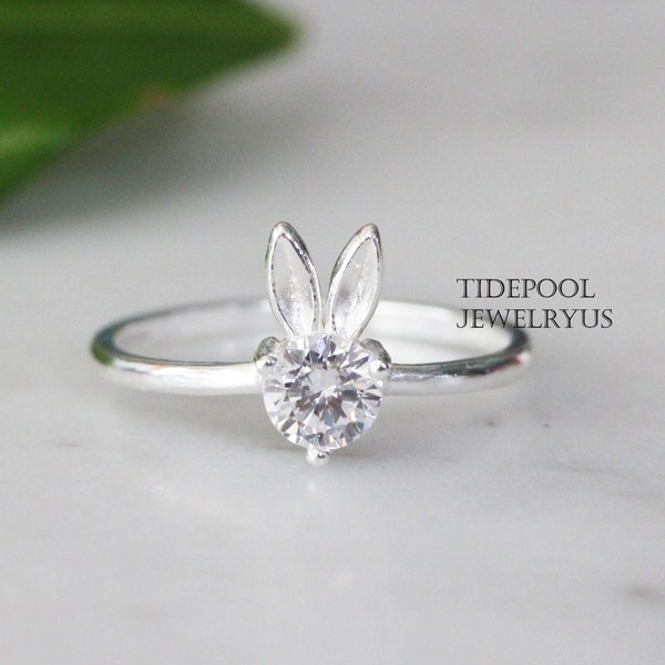 Rabbit Ring - Etsy
