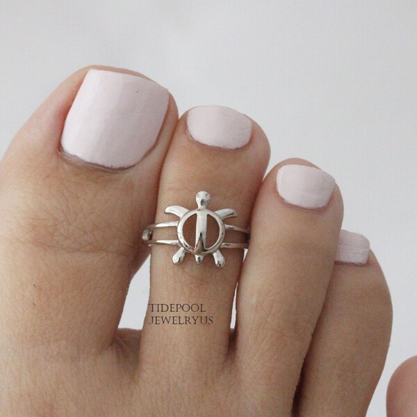 Turtle Toe Ring - Etsy
