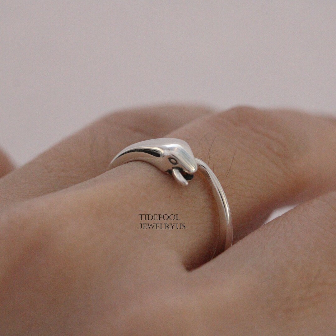 Sterling Silver Snake Ring Thumb Ring Circle Snake Ring - Etsy