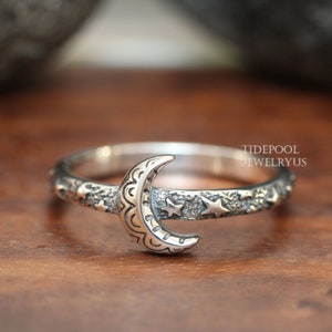 Moon Ring - Etsy
