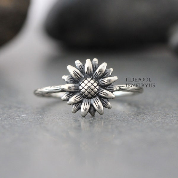 Sunflower Ring - Etsy