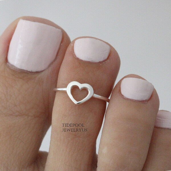 Heart Toe Ring - Etsy