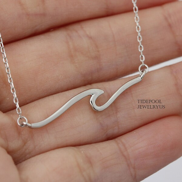 Wave Necklace - Etsy