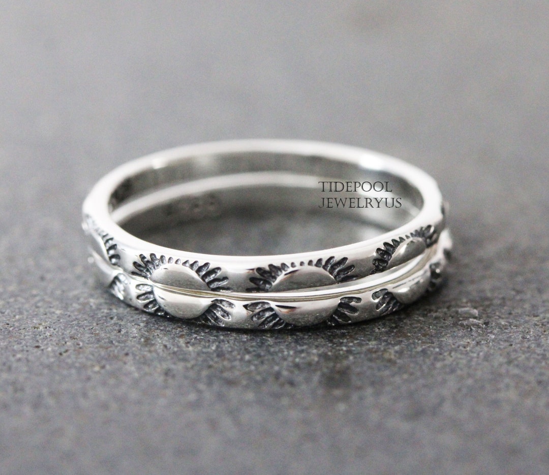 Sterling Silver Small Stacking Ring, Thumb Ring, Stackable Ring, Dainty ...