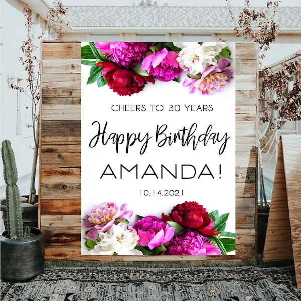 30th Birthday Backdrop Ideas - Etsy