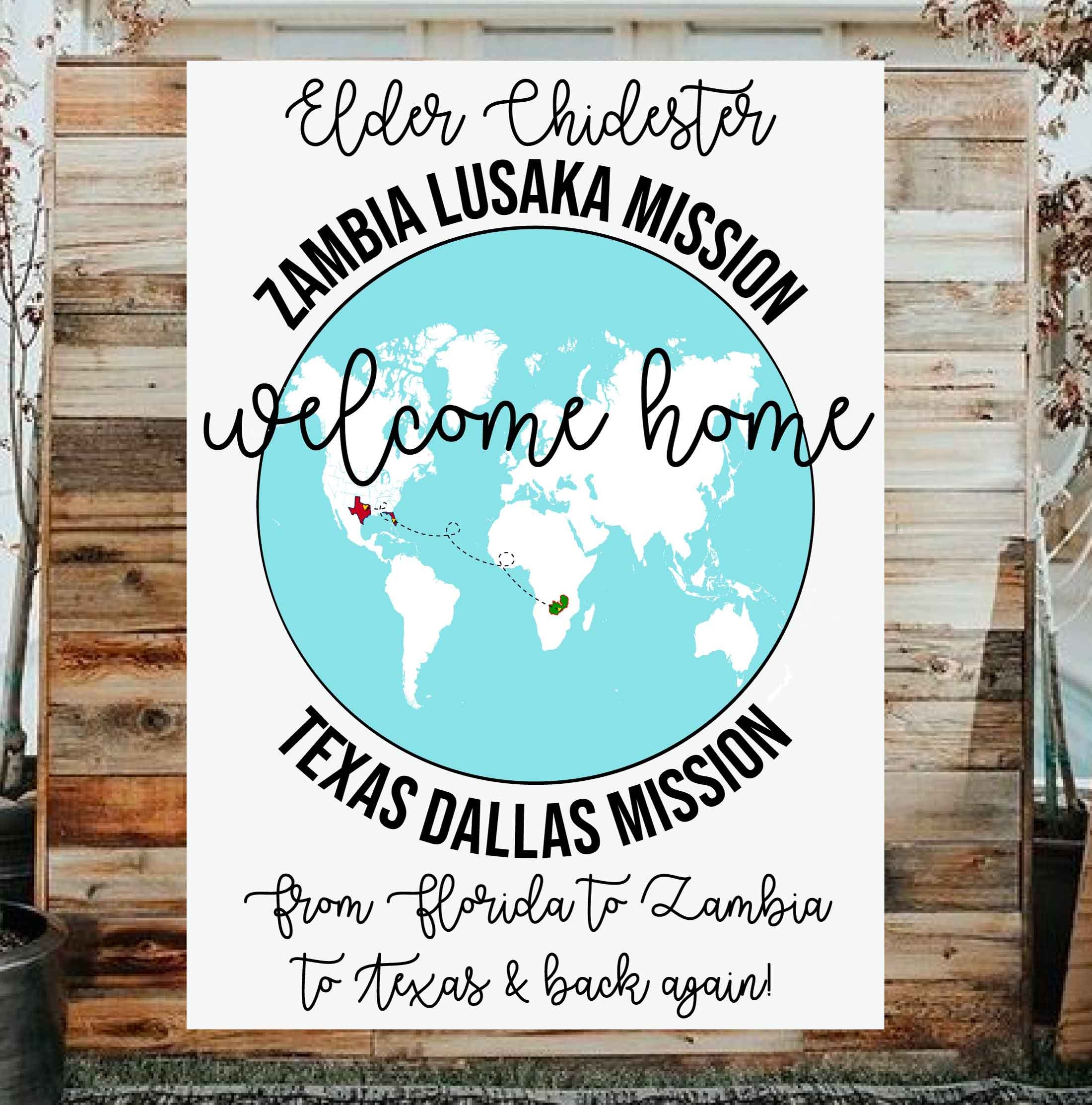 Welcome Home Missionary Banner - Missionary Welcome Home Sign for 2 ...