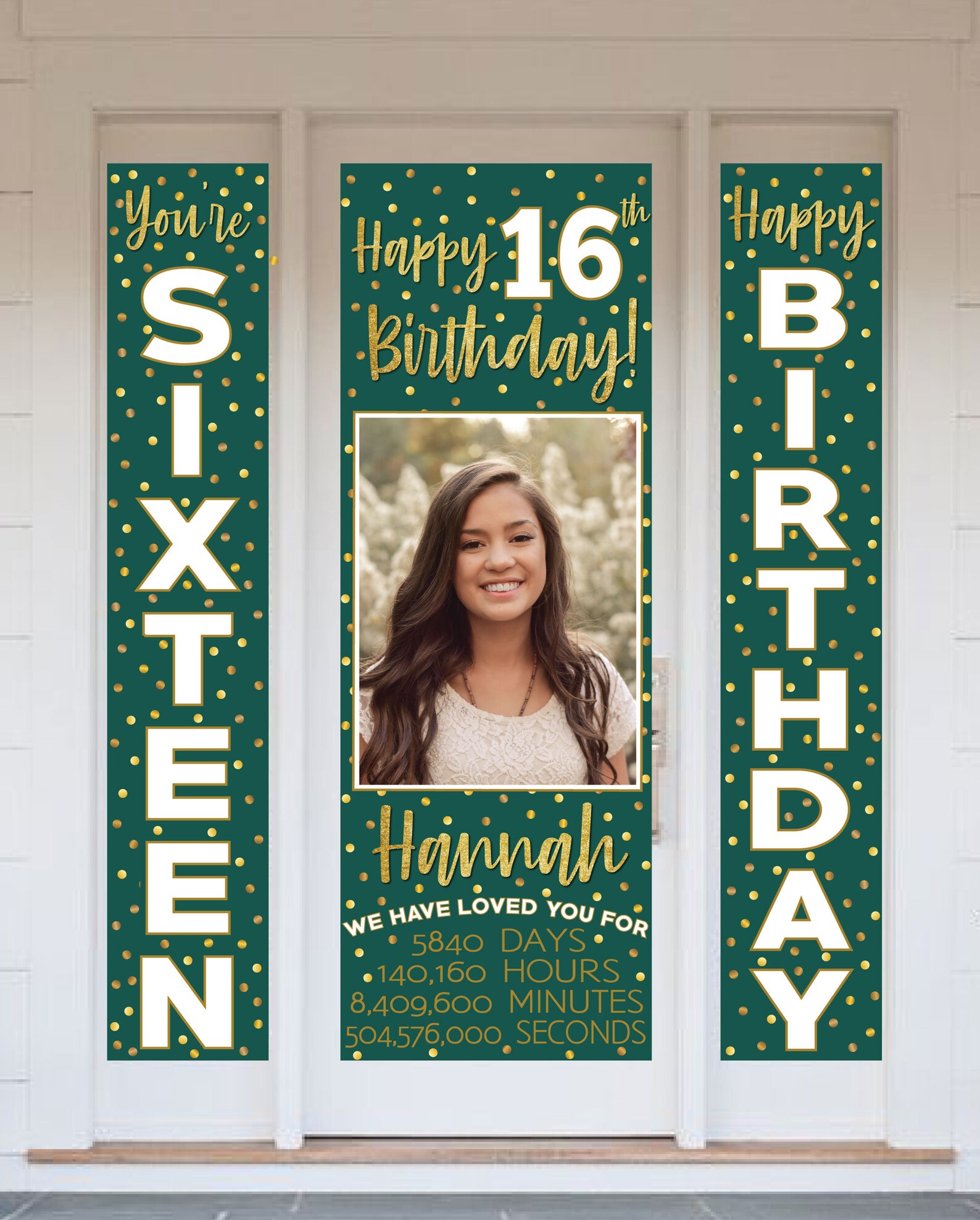 18th Birthday Banner for Front Door Sign Personalized | Etsy