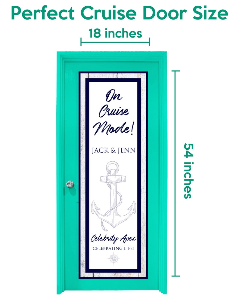 Personalized Cruise Door Banner – Nautical Anchor Cabin Decor - Etsy