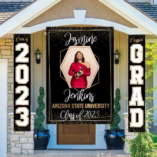 High School Graduation Backdrop Template - Etsy