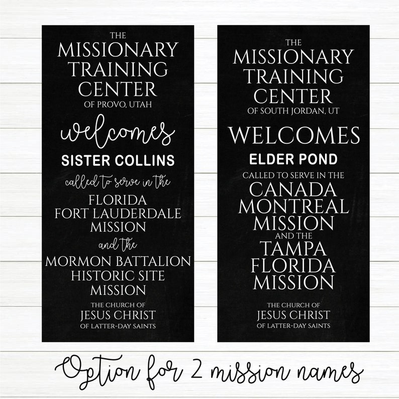 Welcome to the MTC Sign Missionary Training Center Sign MTC at - Etsy