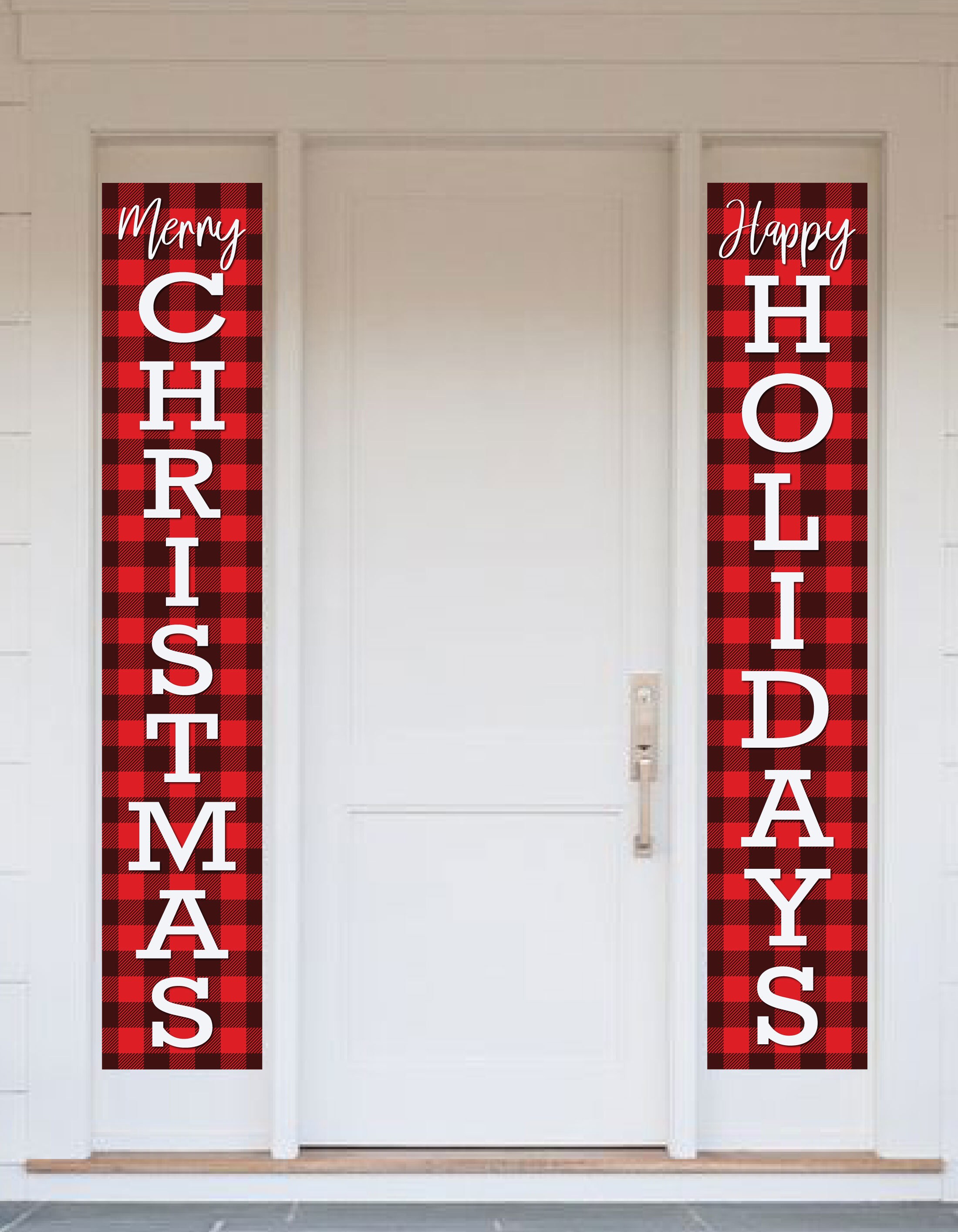 Christmas Banner for Door Outdoor Christmas Decor Front - Etsy