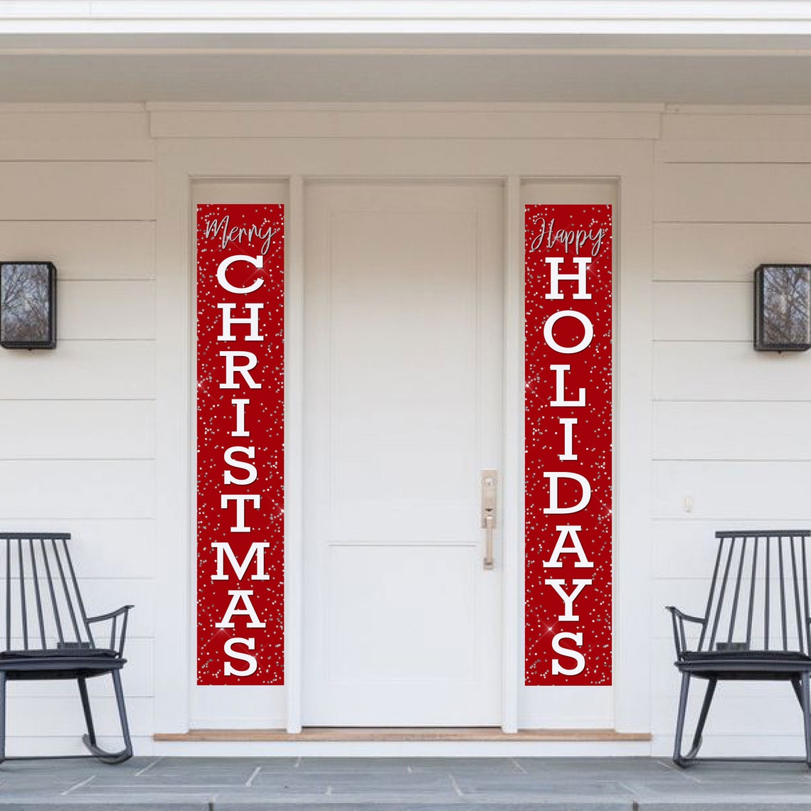 Christmas Banner for Door - Outdoor Christmas Decor - Front Porch ...