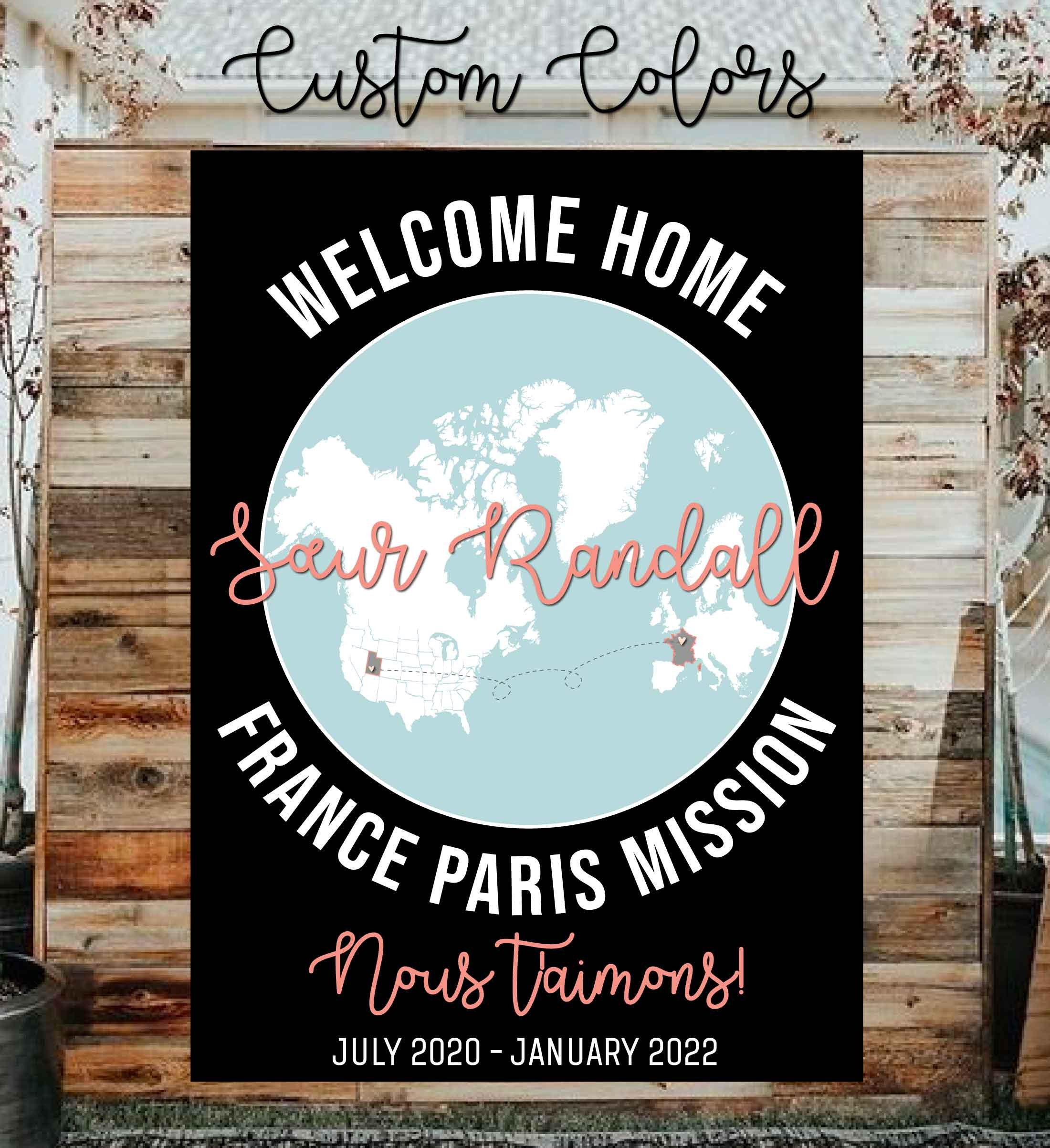 Welcome Home Missionary Banner - Missionary Welcome Home Sign for 2 ...